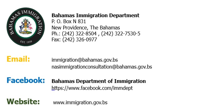 Contact Us - Bahamas Immigration Department