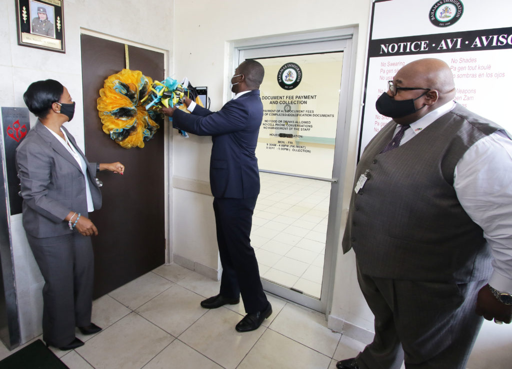 Bahamas Immigration Facial Recognition Thermometer Press Conference ...