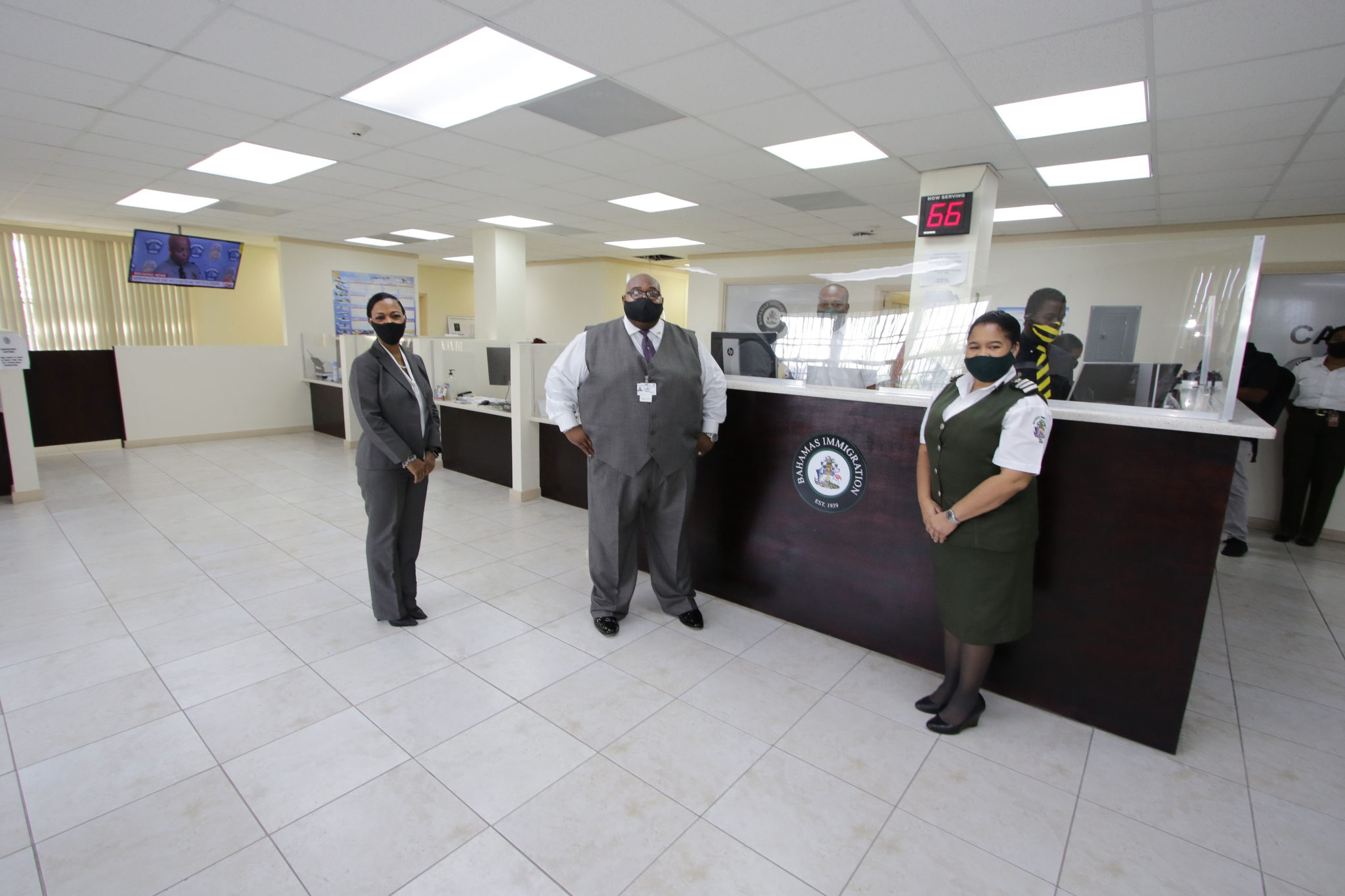 Bahamas Immigration Facial Recognition Thermometer Press Conference ...