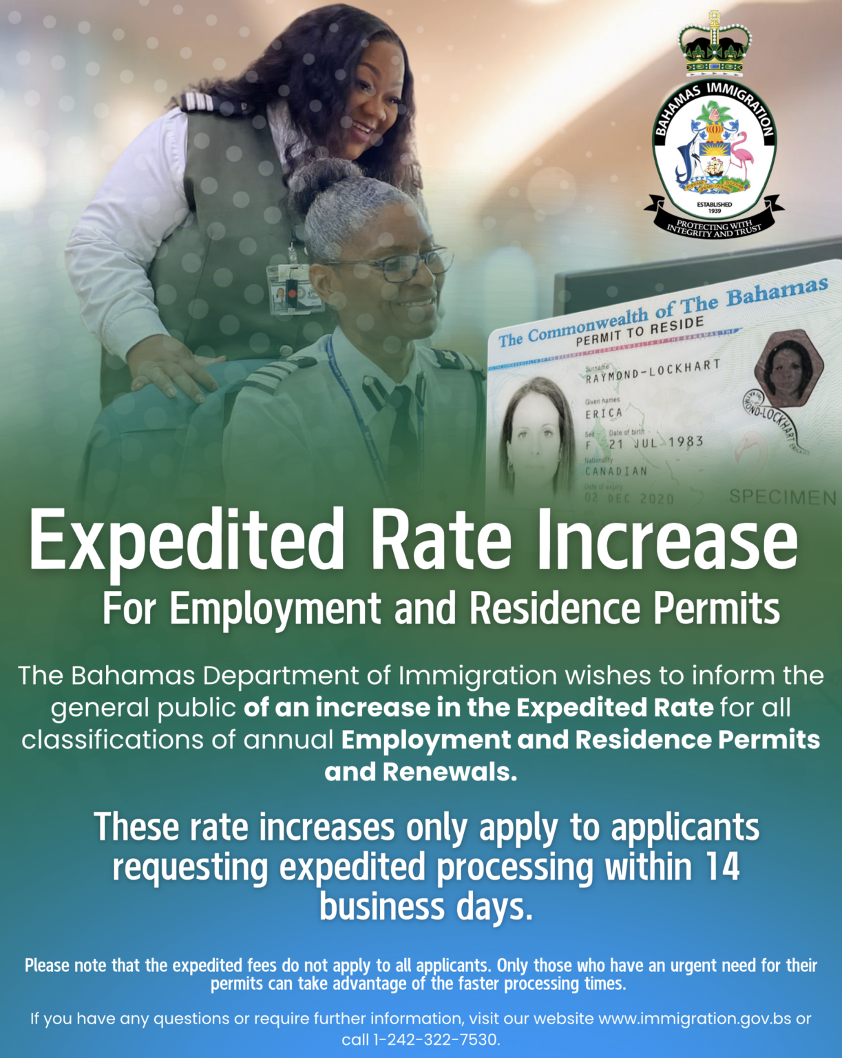 Expedited Rate Increase for Employment and Residence Permits - Bahamas ...